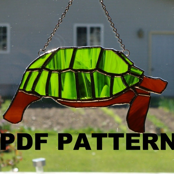 Turtle Stained Glass Patterns - Etsy