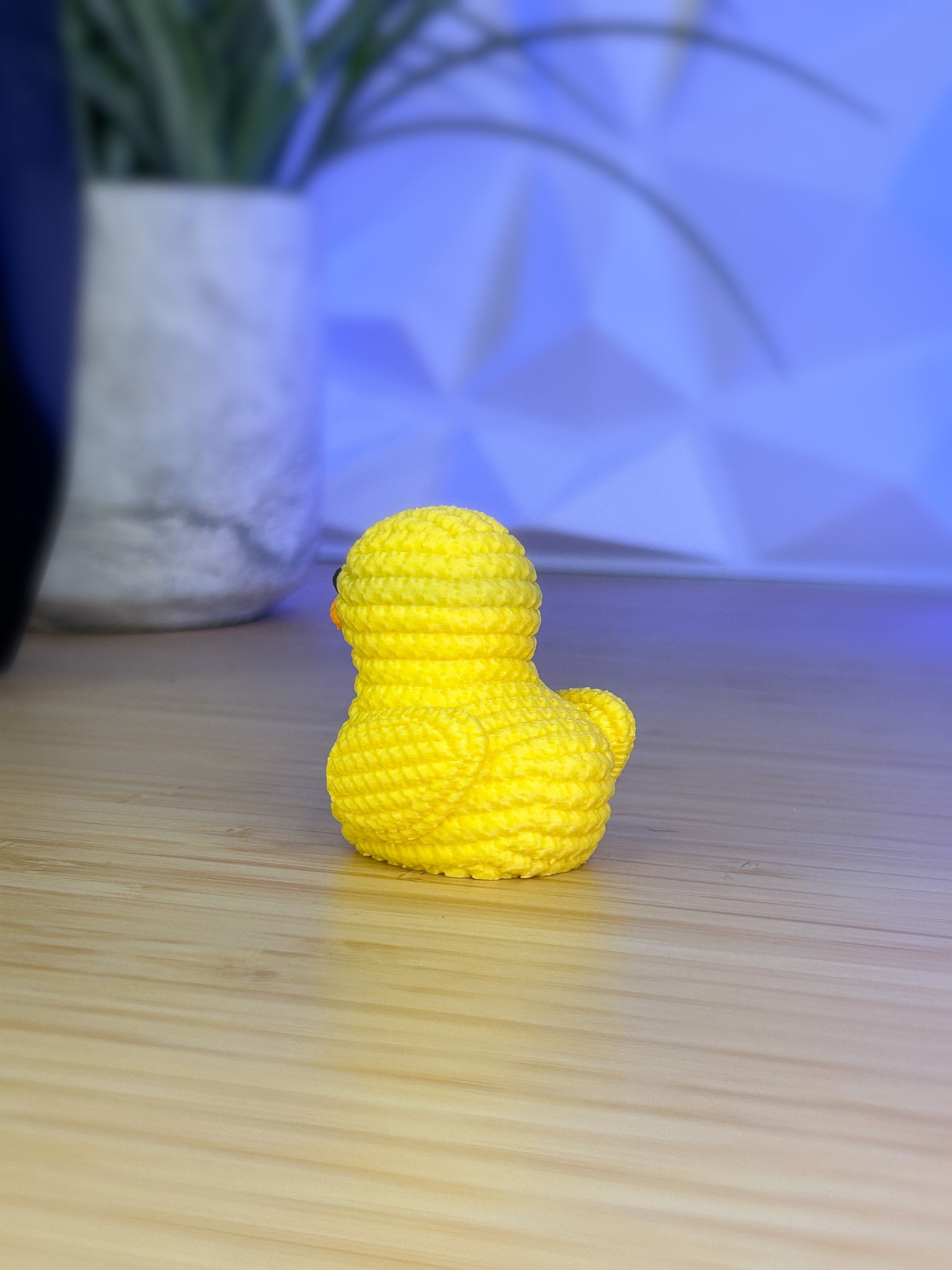 Crochet Rubber Duck Amigurumi Keychain Figurine | 3D Print - Etsy