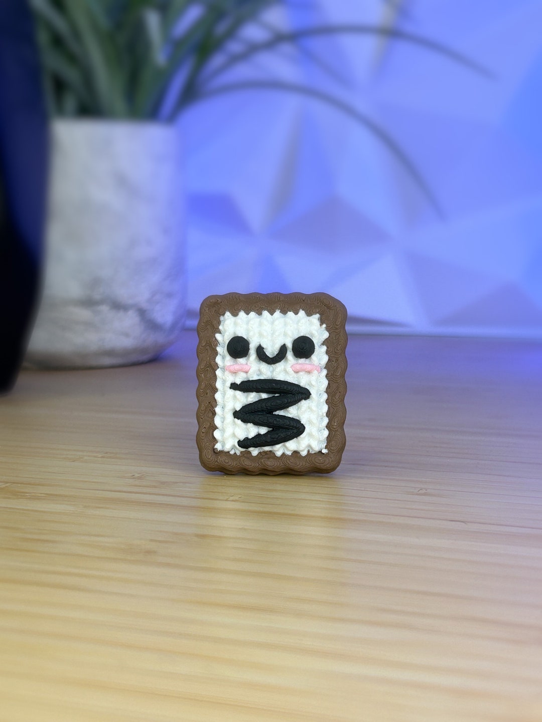 Crochet Toaster Pastry Amigurumi Keychain Figurine | 3D Print - Etsy