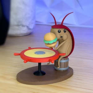 Cockroach Eating Burger Figurine | 3D Printed - Etsy