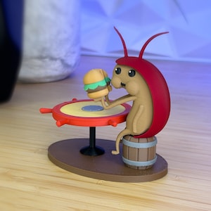 Cockroach Eating Burger Figurine | 3D Printed - Etsy