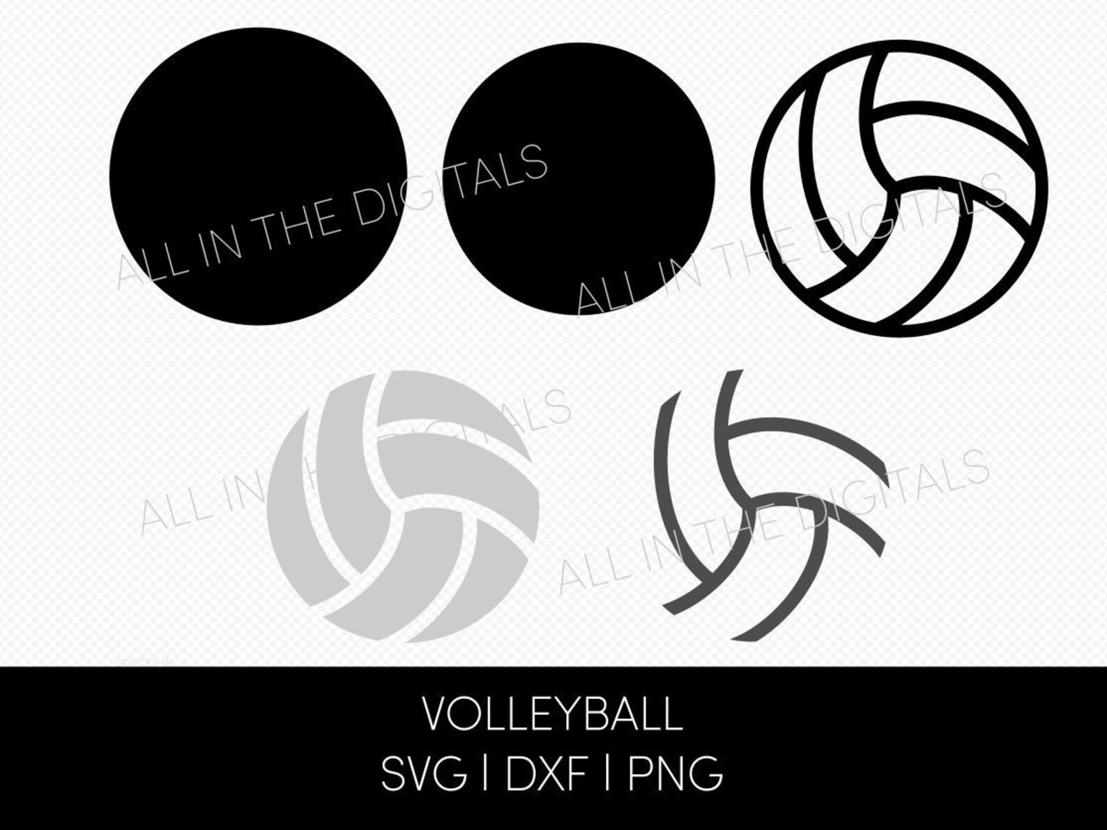 Volleyball SVG Files, Volleyball Cut Files, Volleyball Vector Files ...