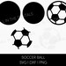 Soccer Ball SVG Files, Soccer Ball Cut Files, Soccer Ball Vector Files ...