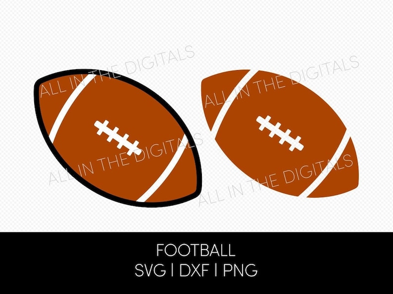 Football SVG Files, Football Cut Files, Football Vector Files, Football ...