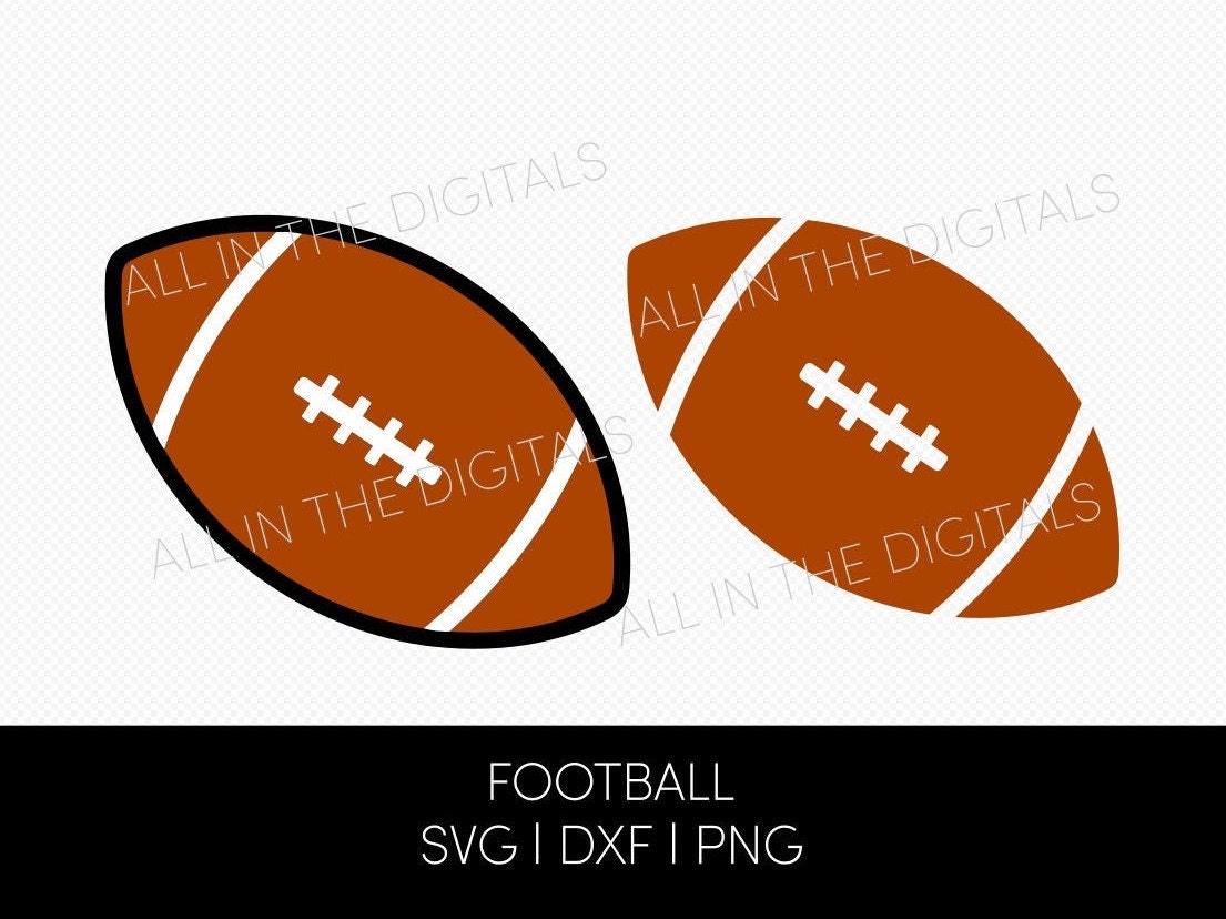 Football SVG Files, Football Cut Files, Football Vector Files, Football ...