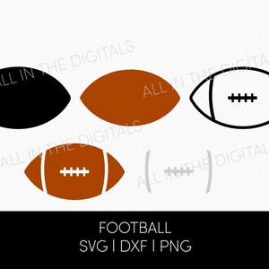 Football SVG Files, Football Cut Files, Football Vector Files, Football ...