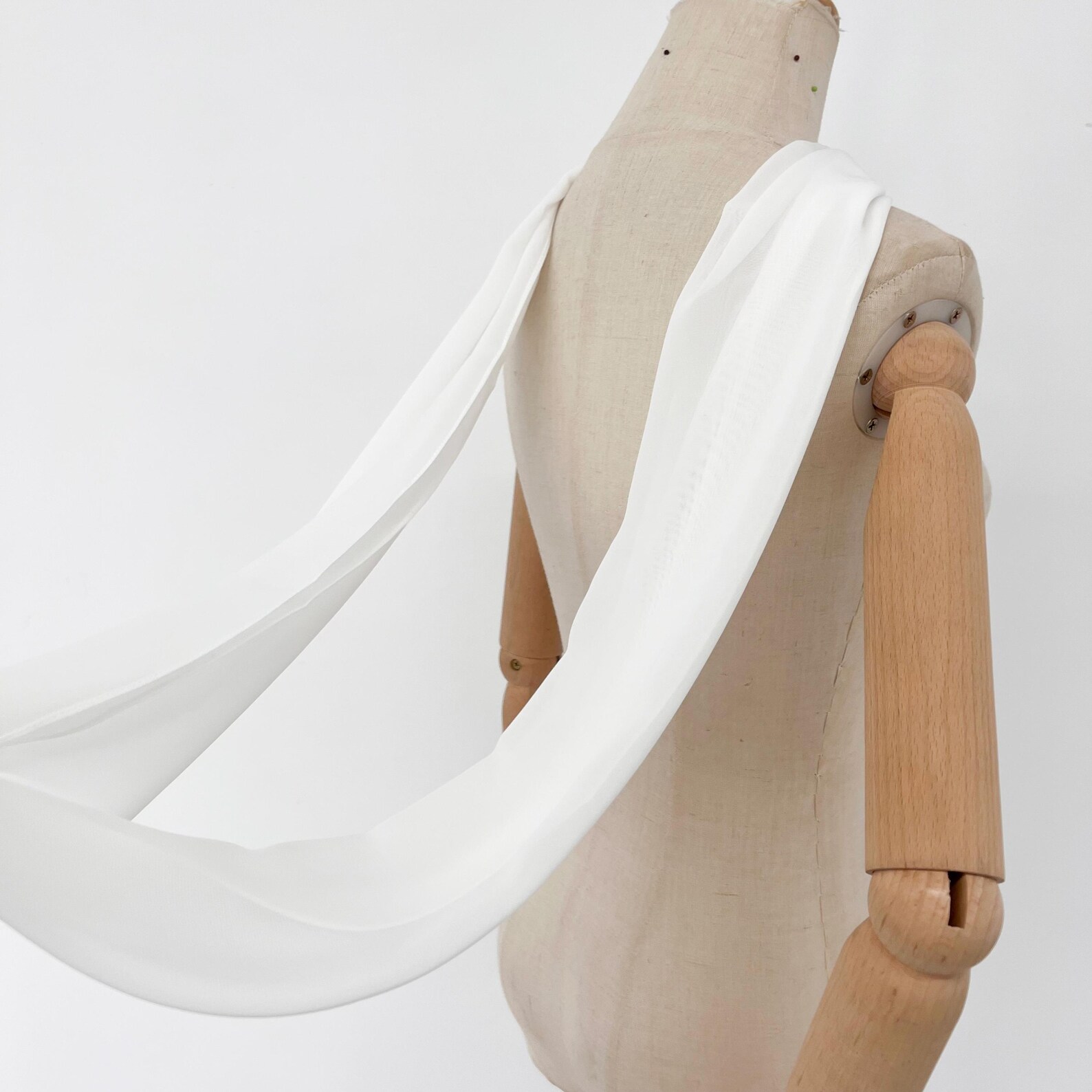 Off White Chiffon Wedding Scarf, 120 Colors Chiffon Neck Scarf, Wedding ...
