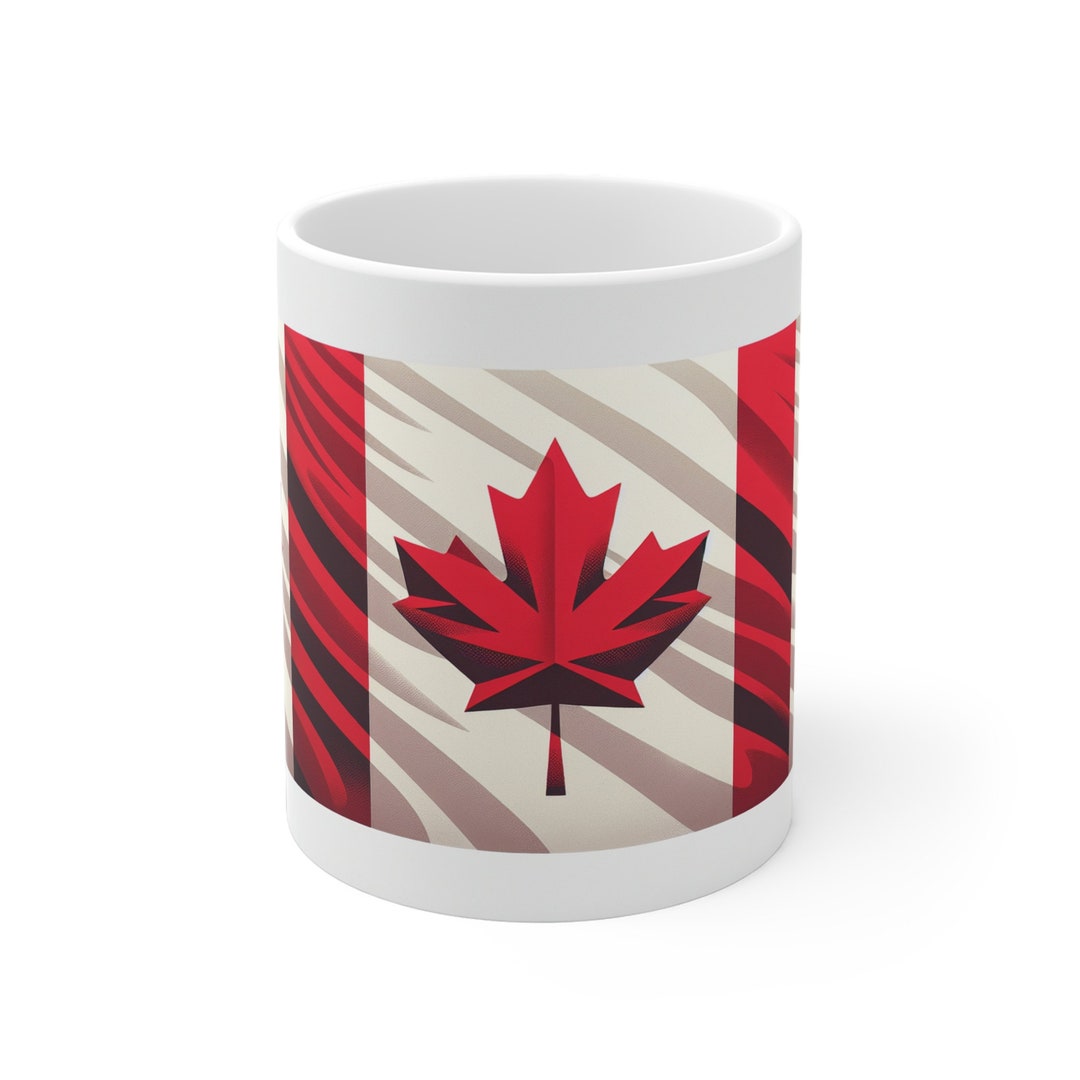 Canadian Flag Mug Maple Leaf Mug Perfect Gift Ideas Canadian Heritage ...