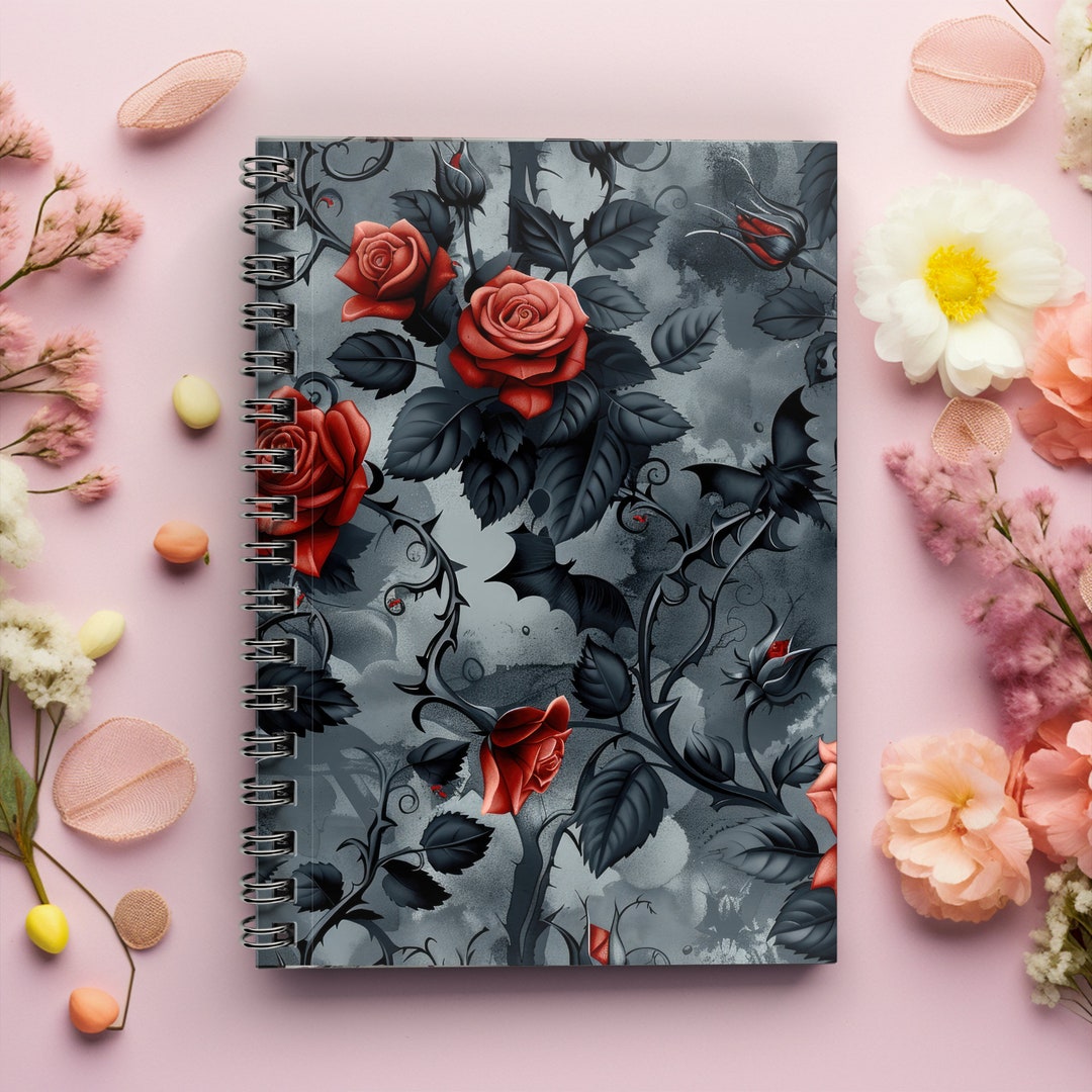 Gothic Journal, Spiral Bound Journal, Diary, Gothic Diary, Gift for Her ...