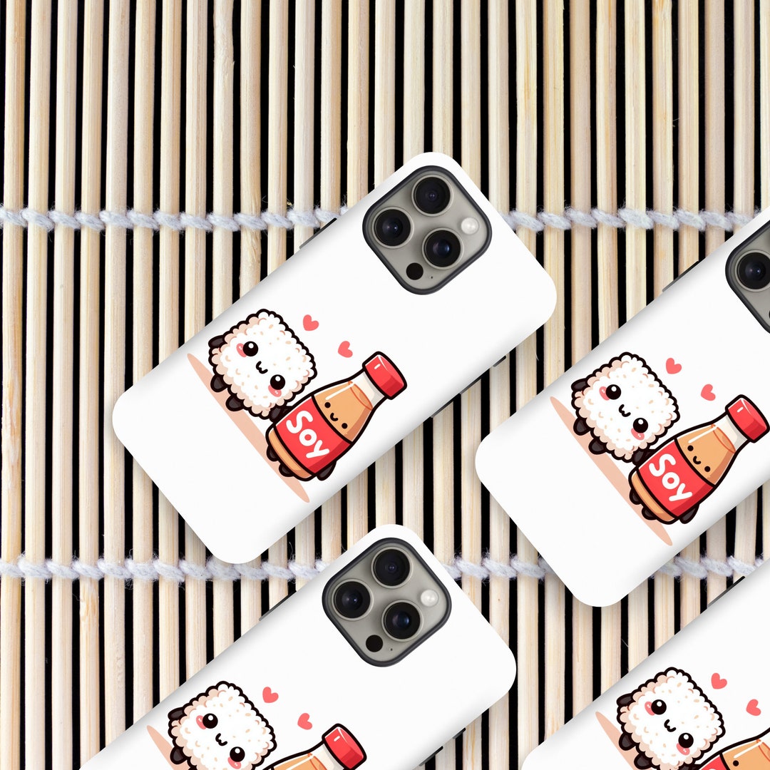 Cute Kawaii Design, Food Phone Case, Adorable Cartoon Case, Fun Novelty ...