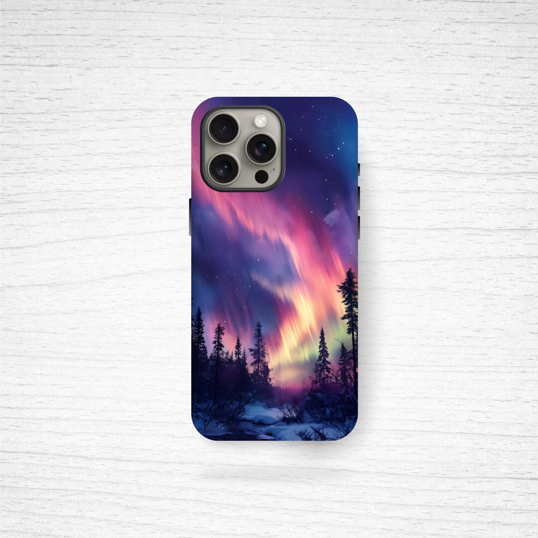 IPhone Case, Northern Lights iPhone Case, Aurora Borealis Design, Sleek ...