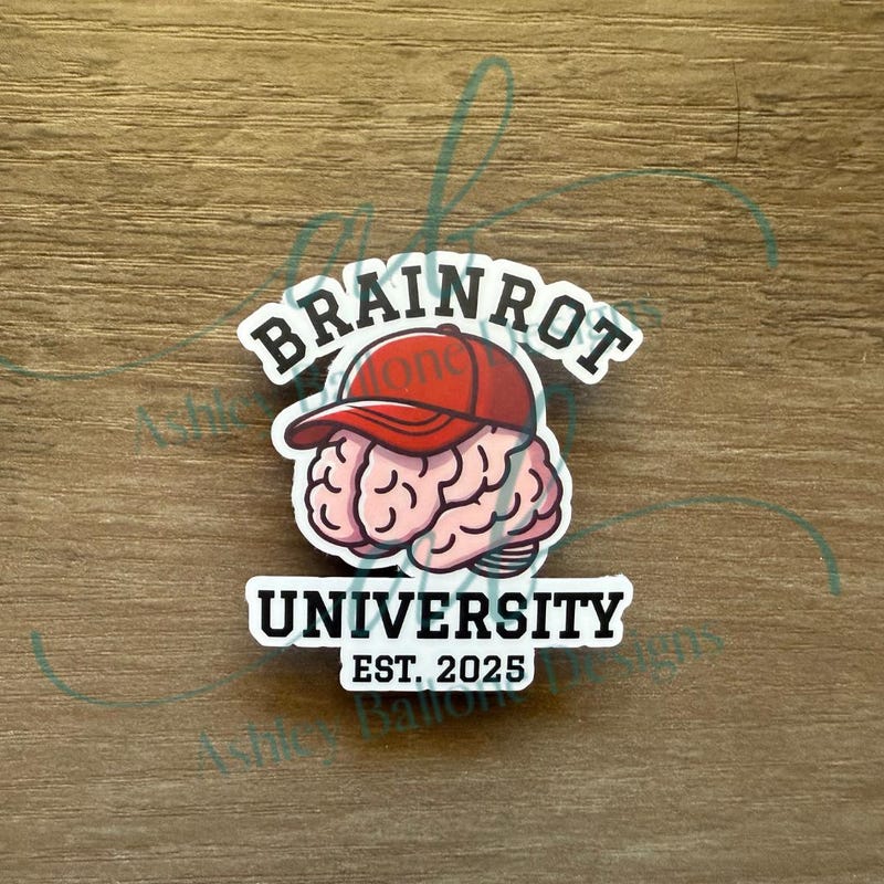 Brain Rot Vinyl Sticker - Etsy