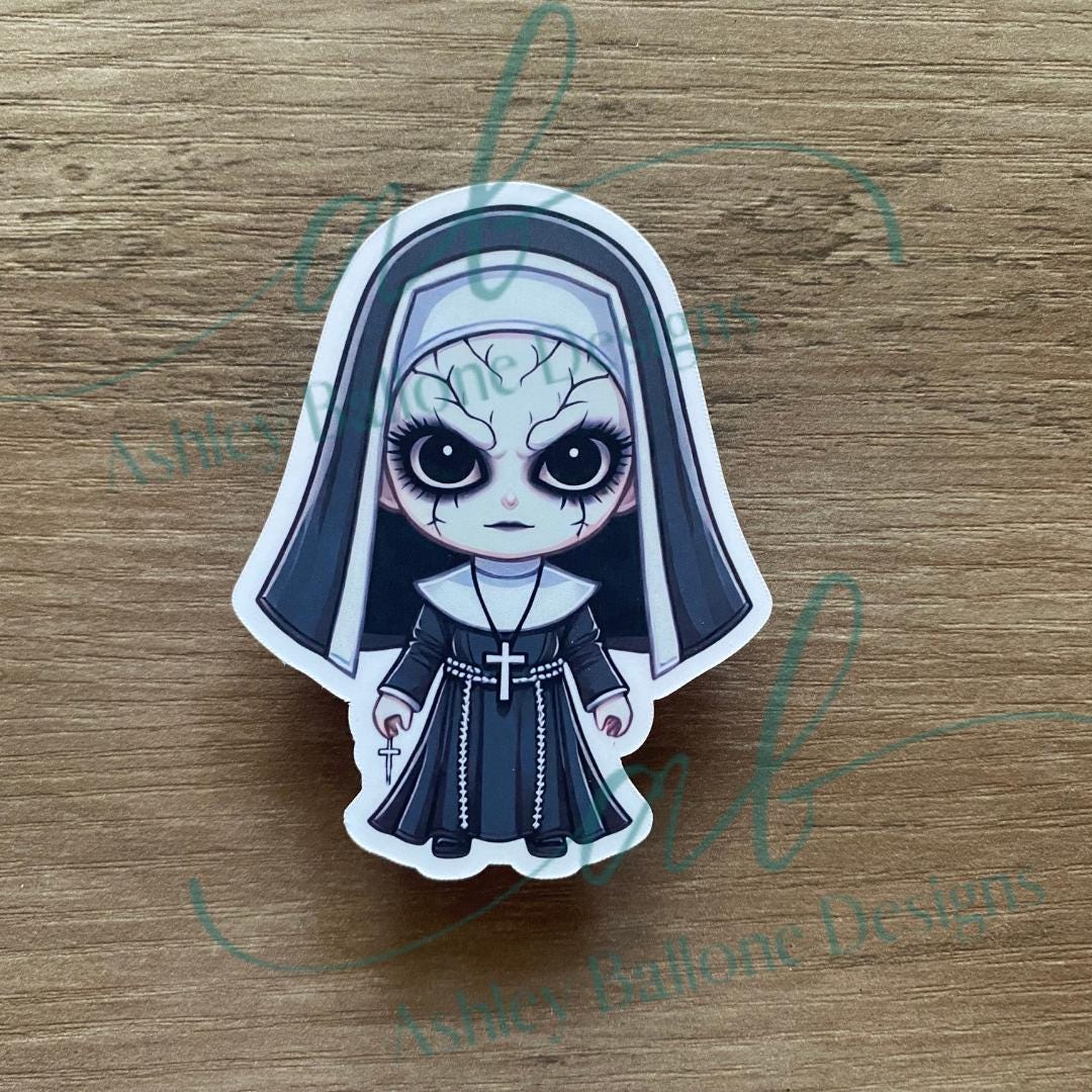 Nun Sticker || 1" 2" 3" Inch Waterproof Vinyl Decal Sticker || Tumbler ...
