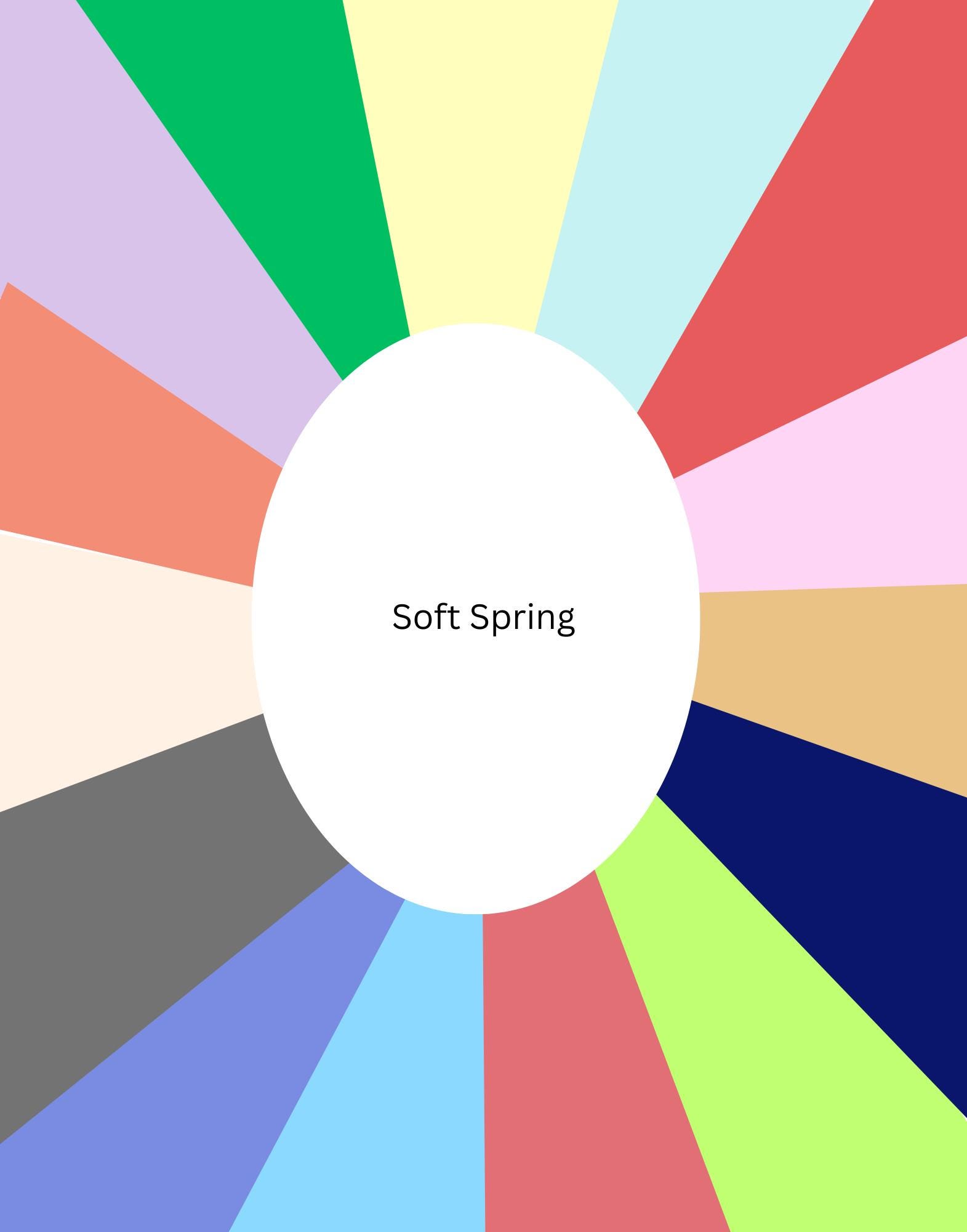 Color Analysis Frame- Soft Spring - Etsy