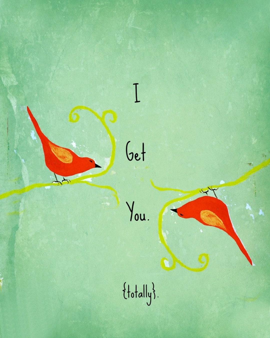 Bird Art for Best Friends - Gift for Sister - Funny Birds Art Print ...