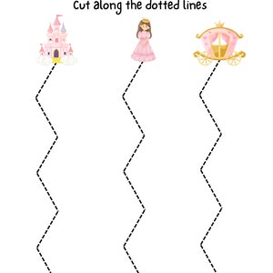 Scissor Skills Worksheet, Cutting Practice, Scissor Skills Printable ...