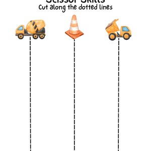 Scissor Skills Worksheet, Cutting Practice, Scissor Skills Printable ...