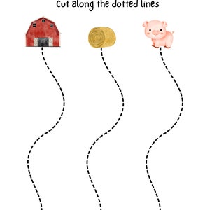 Scissor Skills Worksheet, Cutting Practice, Scissor Skills Printable ...