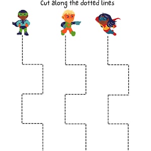 Scissor Skills Worksheet, Cutting Practice, Scissor Skills Printable ...