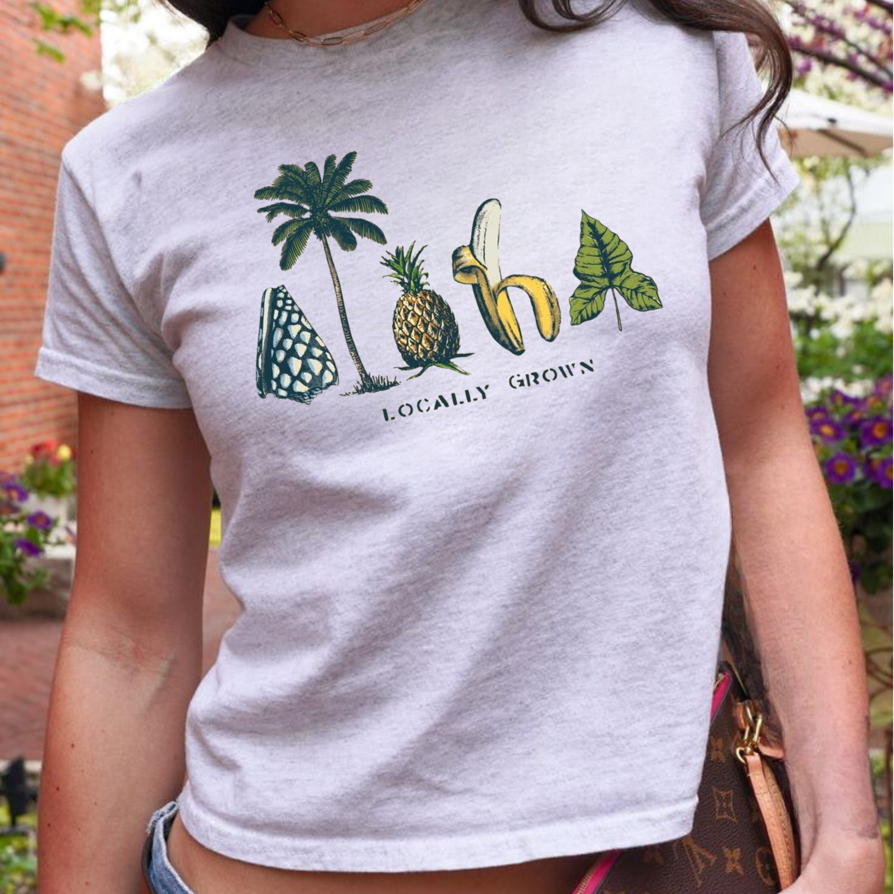 Vintage Baby Tee | Locally Grown Baby Tee | Y2K Baby Tee | Baby Tee ...