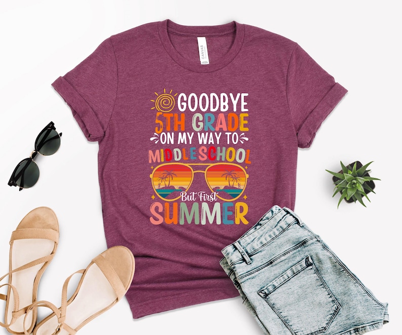 5th Grade Graduation Gifts T-shirt, Last Day of Elementary School Shirt ...
