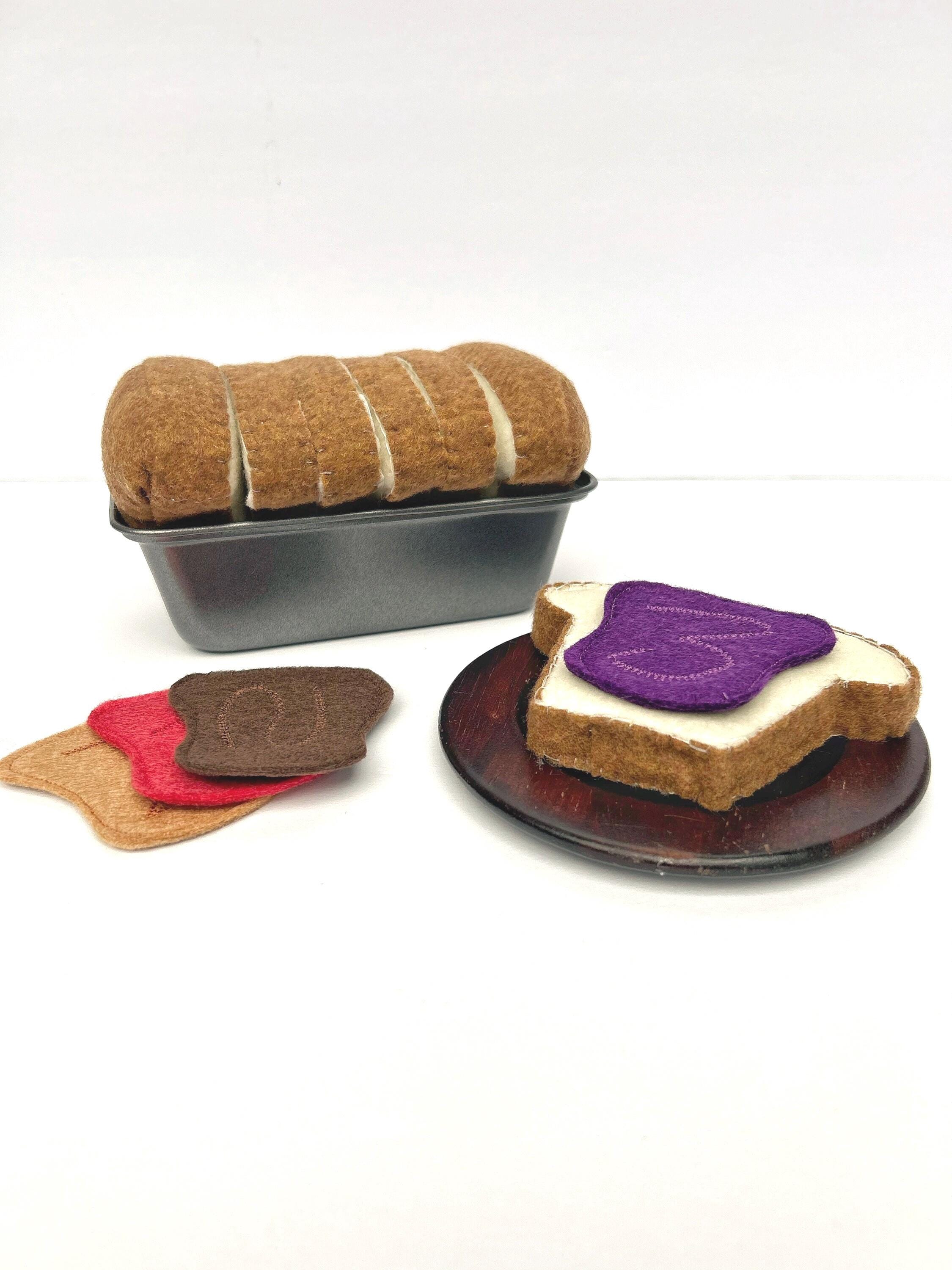 Felt Loaf of Bread With Spreads,felt Play Food, Play Food Set, Toy ...