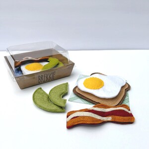 Felt Breakfast Set, Avocado Toast, Bacon and Egg, Brekkie, Felt Play ...