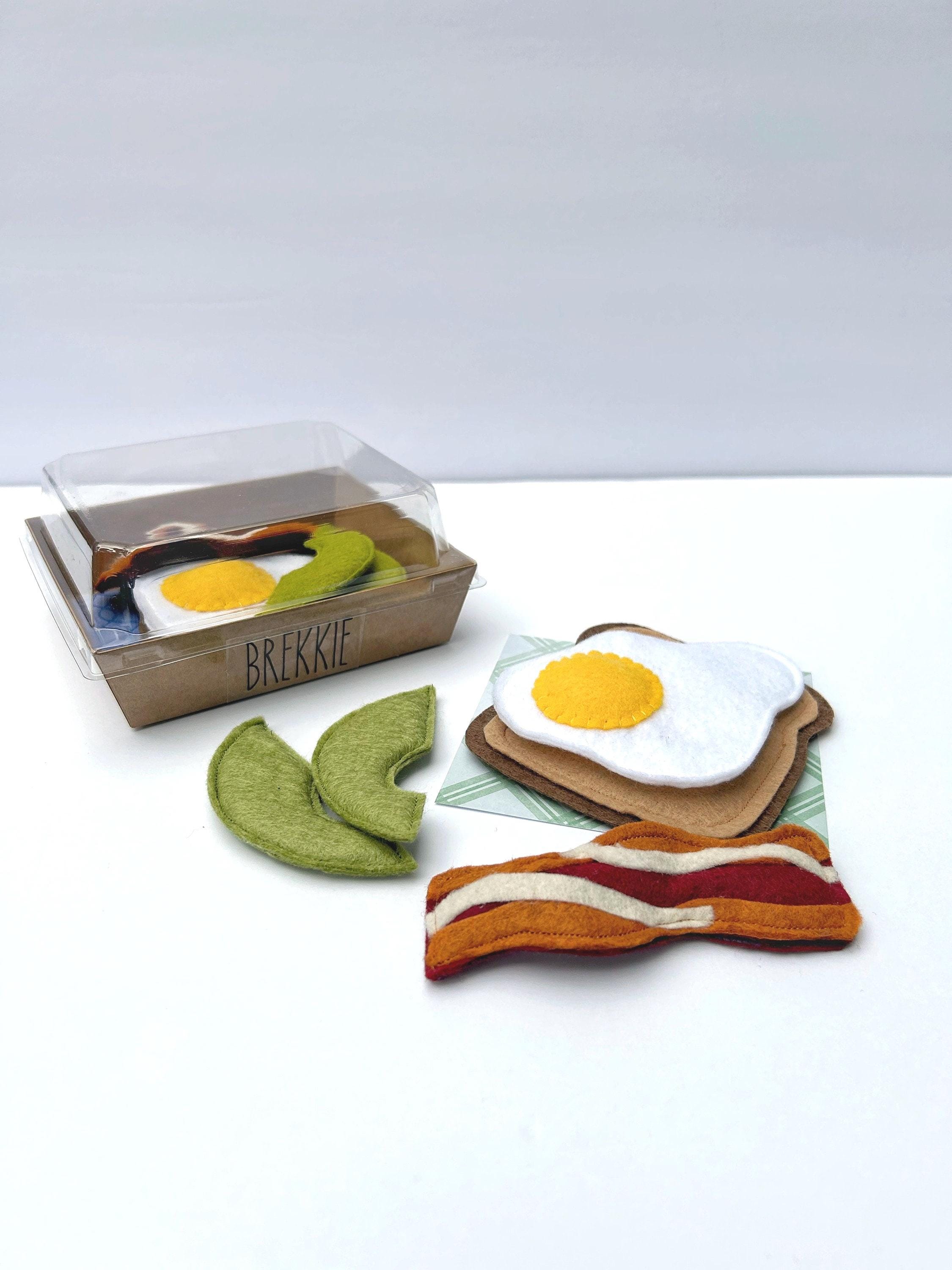 Felt Breakfast Set, Avocado Toast, Bacon and Egg, Brekkie, Felt Play ...