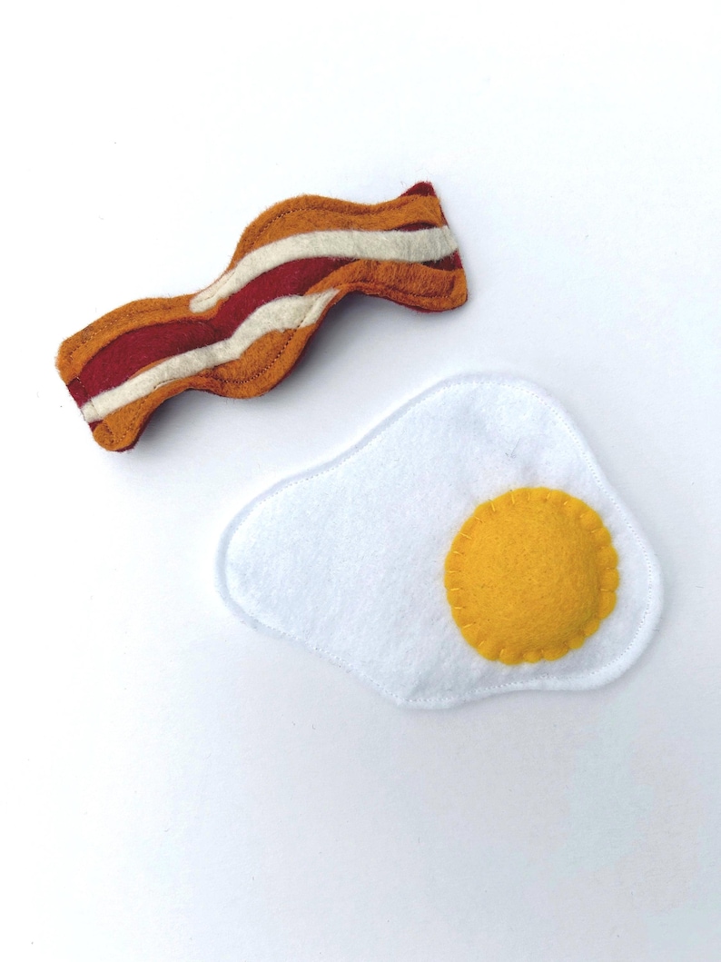 Felt Breakfast Set, Avocado Toast, Bacon and Egg, Brekkie, Felt Play ...