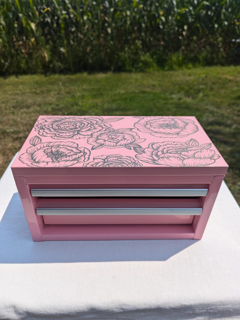 Custom Engraved Mini Toolbox – Mastercraft Metal Tool Chest ...