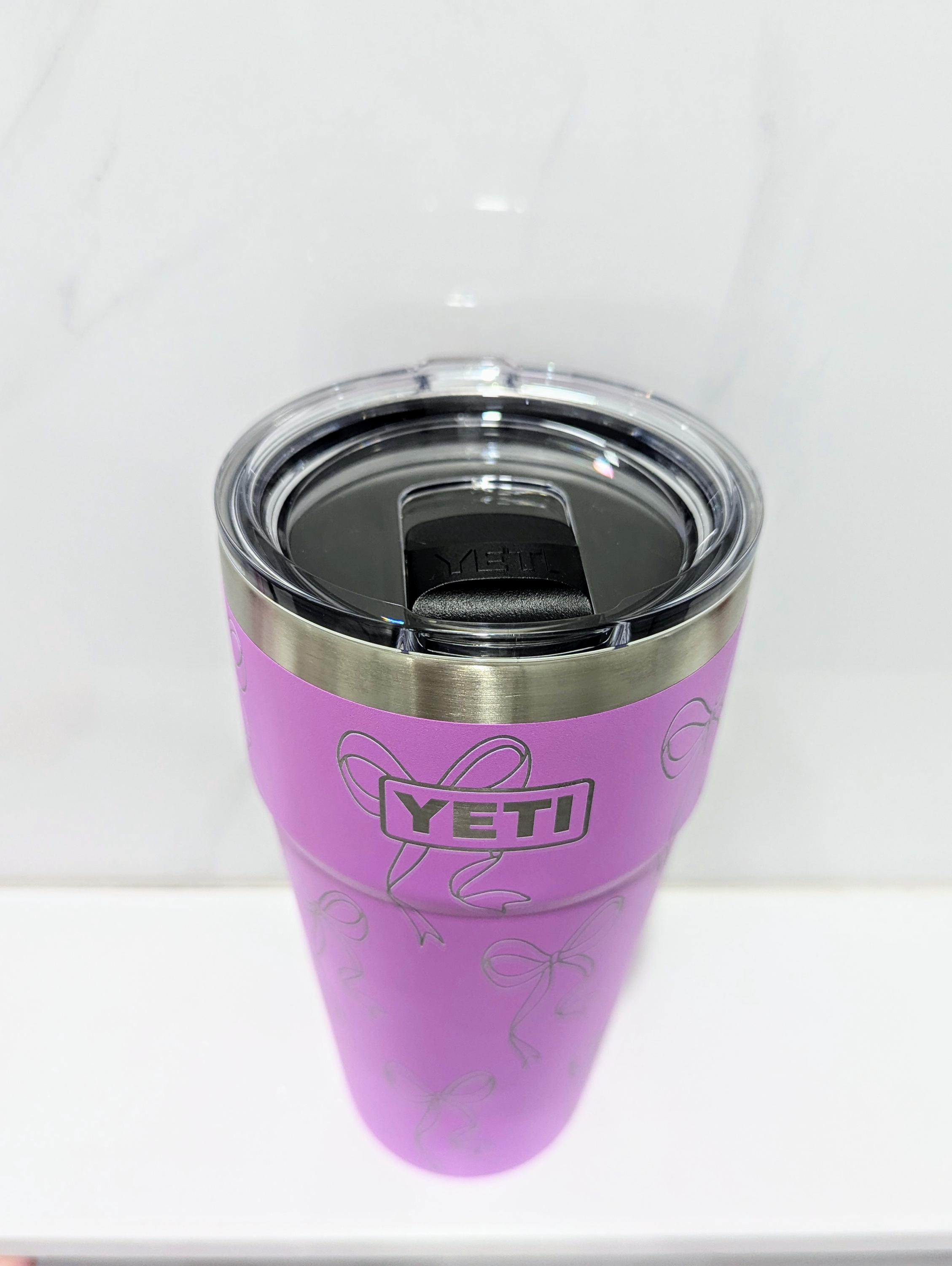 30oz Stackable Yeti | Coquette Bow Engraved | Bow Design Coffee Cup ...