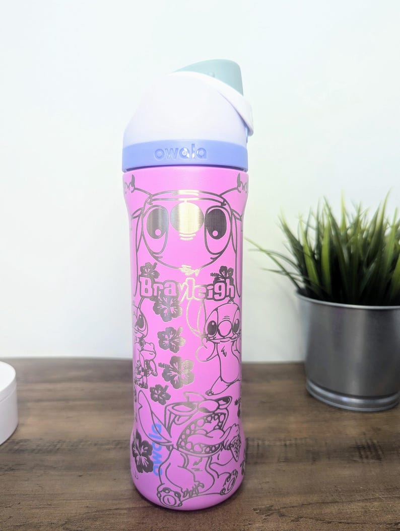 Alien Character Engraved 24oz. Owala Tumbler | Engraved Tumbler - Etsy