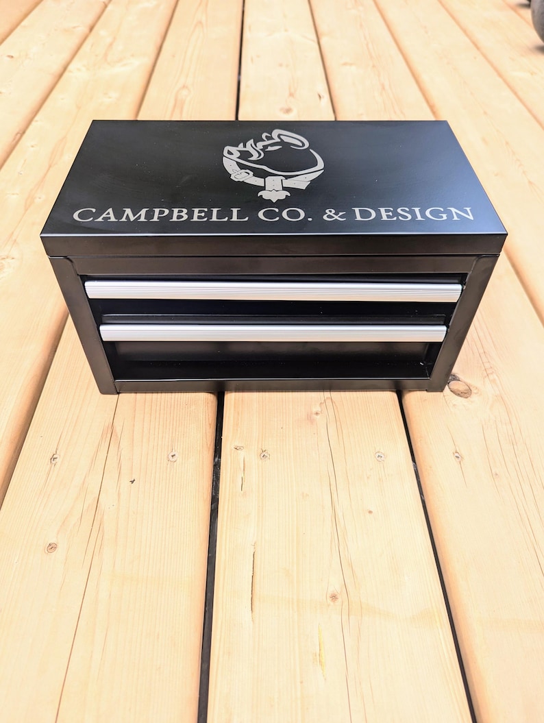 Custom Engraved Mini Toolbox – Mastercraft Metal Tool Chest ...