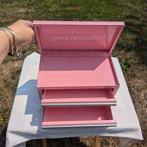 Custom Engraved Mini Toolbox – Mastercraft Metal Tool Chest ...