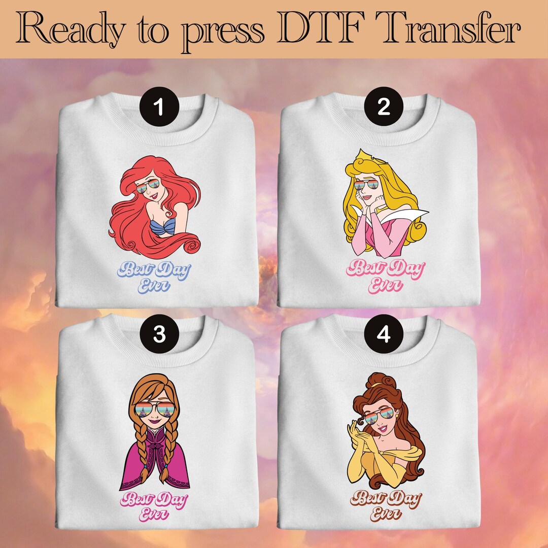 Disney Princess DTF Transfer,princess DTF Transfer Shirt, Dtf, Trip DTF ...