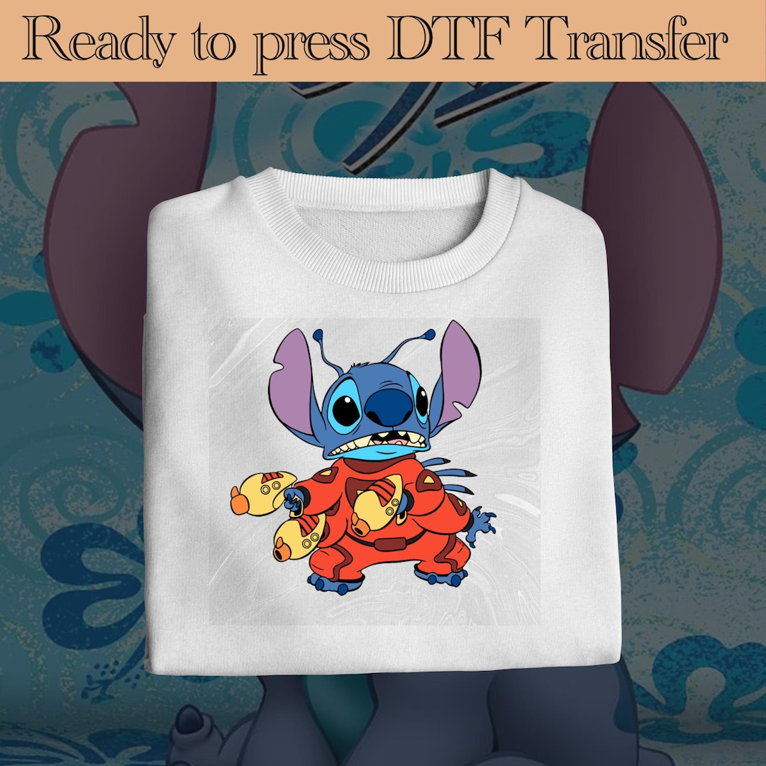 Stitch Ohana Ready to Press, Disney DTF Transfer, Stitch DTF, Family ...