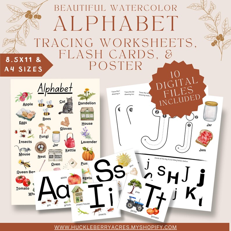 Alphabet Letter Tracing Pre-k to Kindergarten Worksheets, Flashcards ...