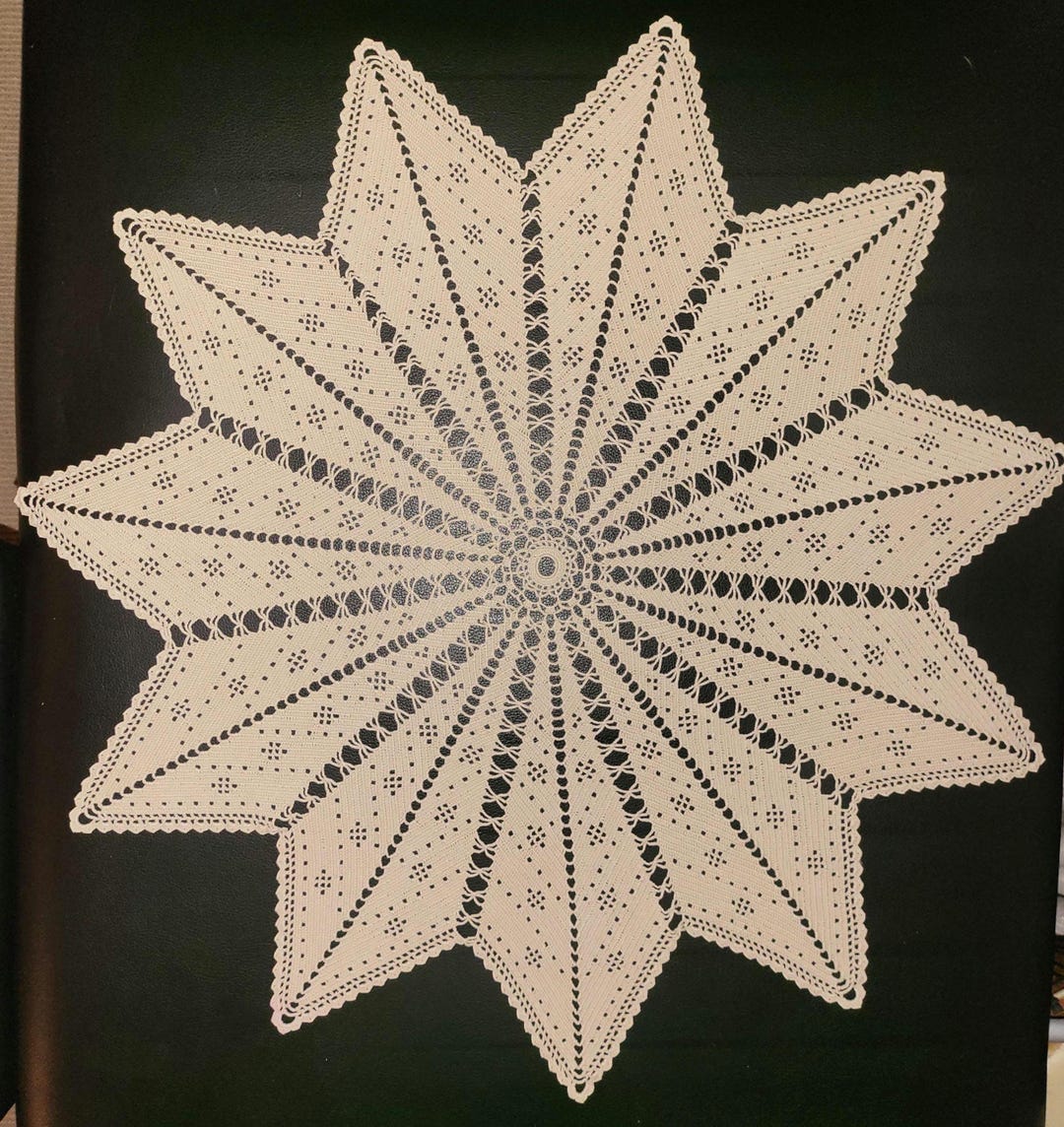 Vintage Cotton Crochet Large Doily Handmade Star Shape - Etsy