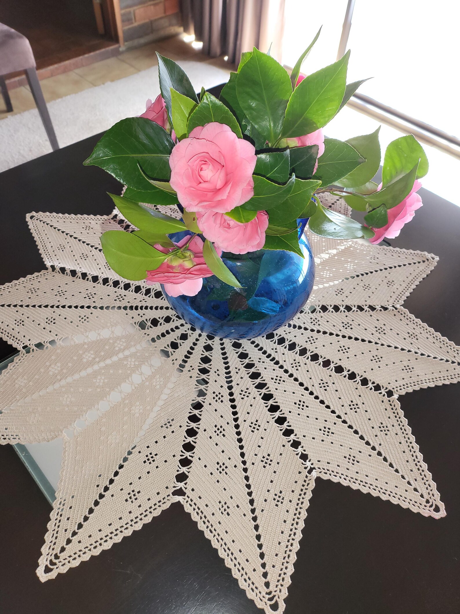 Vintage Cotton Crochet Large Doily Handmade Star Shape - Etsy