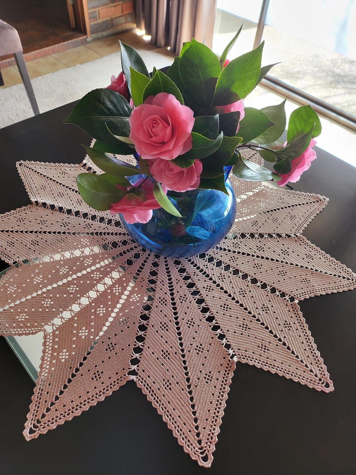 Vintage Cotton Crochet Large Doily Handmade Star Shape - Etsy