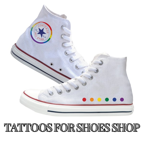Rainbow Converse - Etsy