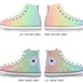 Gradient Pastel Rainbow Custom Converse High Top Shoes - Etsy
