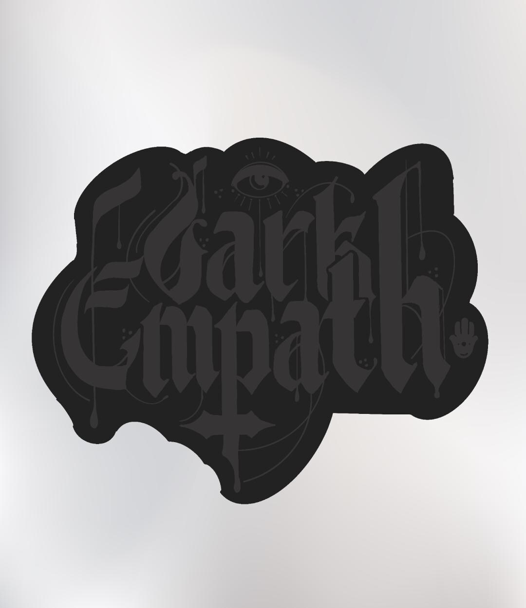 Dark Empath Vinyl Sticker | Gothic Black & Gray Aesthetic | Emo Witch ...