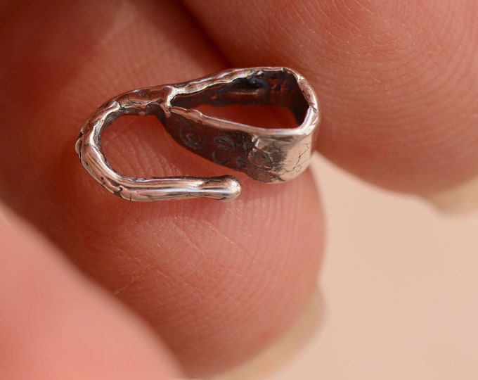 Large Silver Bail // Sterling Silver Jewelry Bale - Etsy