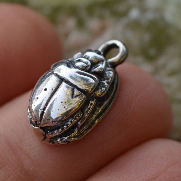 Silver Scarab - Etsy