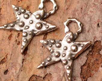 Small silver stars | Etsy