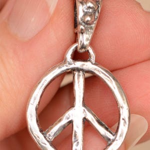 Sterling Silver Peace Pendant, PP1 - Etsy