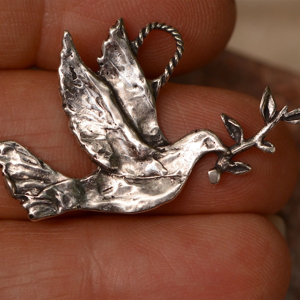 Sterling Silver Dove - Etsy