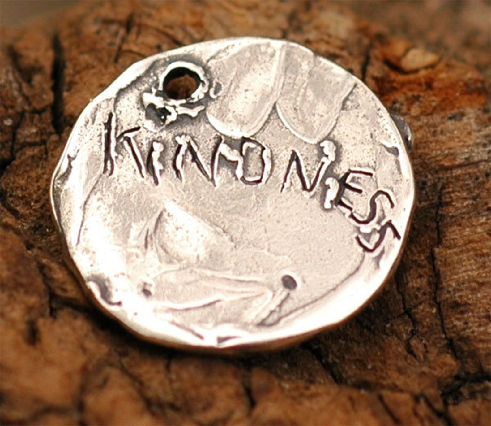 Kindness Heart Charm in Sterling Silver SS-49 ONE - Etsy