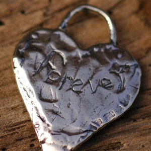 Forever Heart Charm, Sterling Silver Heart, SS-216 - Etsy